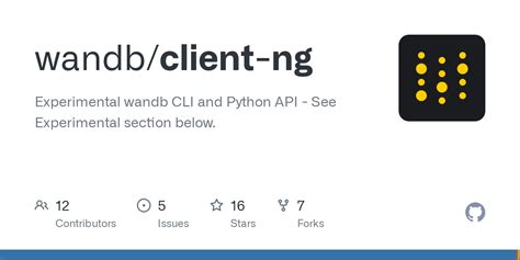 GitHub Wandb Client Ng Experimental Wandb CLI And Python API See Experimental Section Below