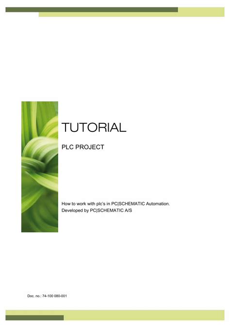 pdf download plc tutorial [2 0mb] software for automation · pdf