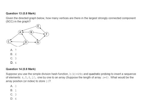 solved question 11 0 8 mark what is the time complexity of