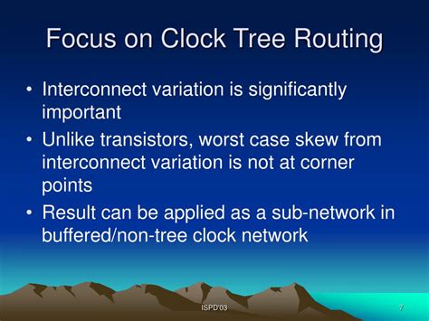 Ppt Process Variation Aware Clock Tree Routing Powerpoint