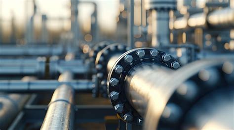 Premium Photo Pipeline Factory With Pipes Industrial Production Generative Ai