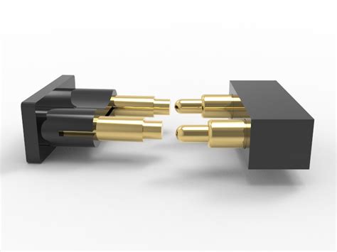2 Pin Connector Gold Plated, 50mΩ Max, IP67 Rated-Johoty