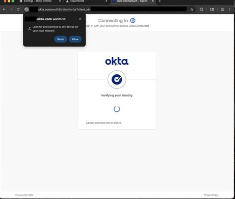 Configure Chrome To Suppress The Local Network Access Prompt For Okta Fastpass