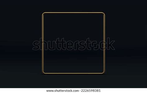 Golden Frame Symmetric Squared Construction 3d Stock Vector Royalty Free 2226598381 Shutterstock
