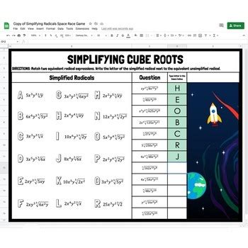 Simplifying Cube Roots Digital Activity By Newton S Solutions TPT