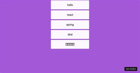 react spring dnd forked codesandbox