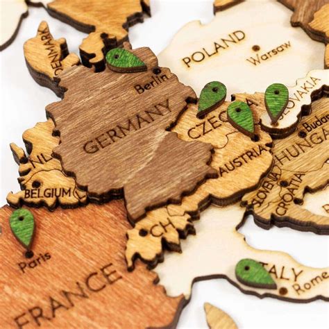 Houten Kaart Van Spanje 68travel