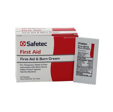 Safetec First Aid And Burn Cream 25box • First Aid Supplies Online