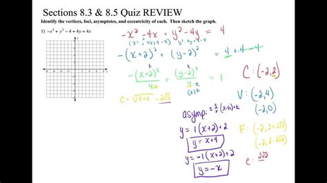 Precalculus Sections 8 3 And 8 5 Quiz Review Youtube