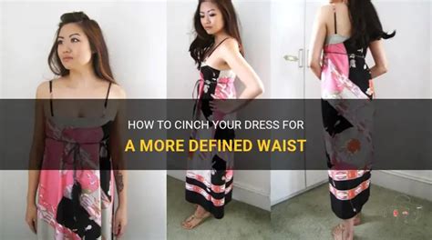 how to cinch your dress for a more defined waist shunvogue