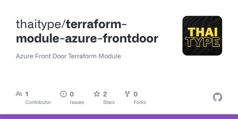 github thaitype terraform module azure frontdoor azure front door