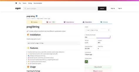 Npm Javascript Opensource Pragistring Nodejs Devtools Pragatheeswaran K