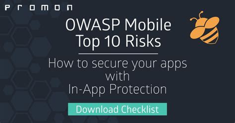 Promon On Linkedin Owasp Mobile Top 10 Risks In App Protection Promon
