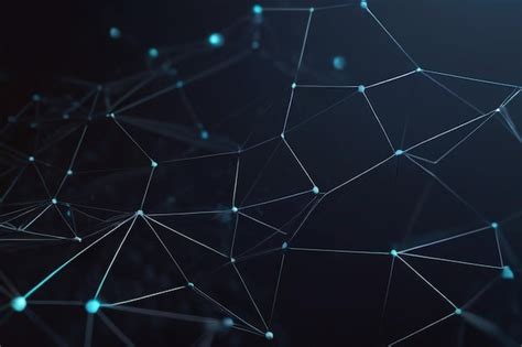 Premium Photo Abstract Polygonal Space Low Poly Dark Background With