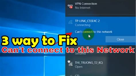 How to Fix Can't Connect to this Network Wi Fi Internet | 3 way to Fix can't connect to network ...