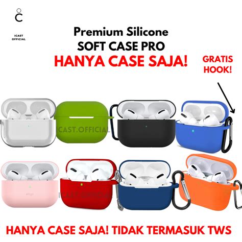 Jual Case TWS Pro Silicone Case Gratis HOOK Transparant Case TWS Pro Casing Bening TWS Pro