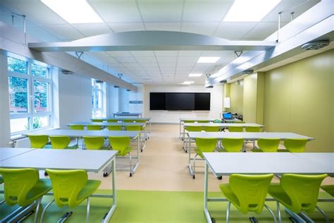 Premium Photo Interior Of An Empty School Class