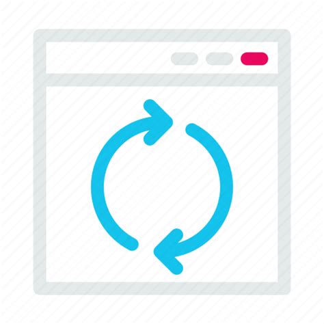Browser Coding And Web Design Refresh Sync Web Icon Download On