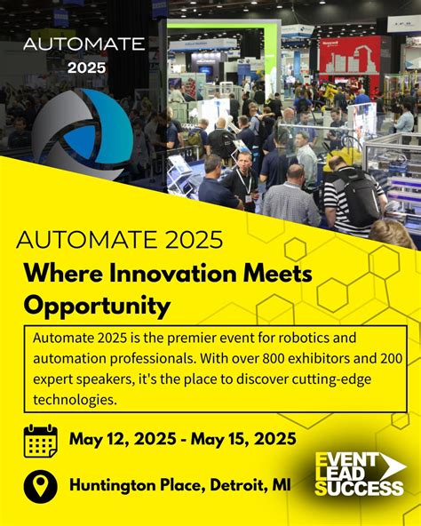 Automate2025 Automationinnovation Smartmanufacturing… Event Lead Success