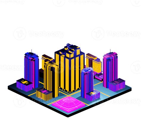 Retro Isometric Building 12052983 Png