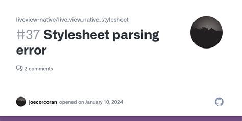 Stylesheet Parsing Error · Issue 37 · Liveview Nativeliveviewnative
