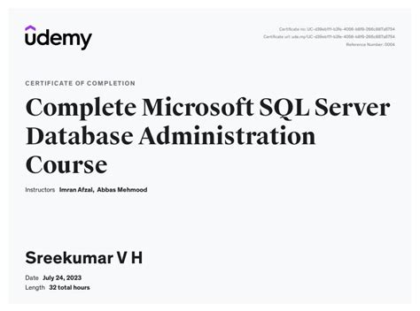 Certified Microsoft Sql Server Database Administrator Course