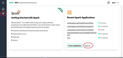 Managing Spark Applications