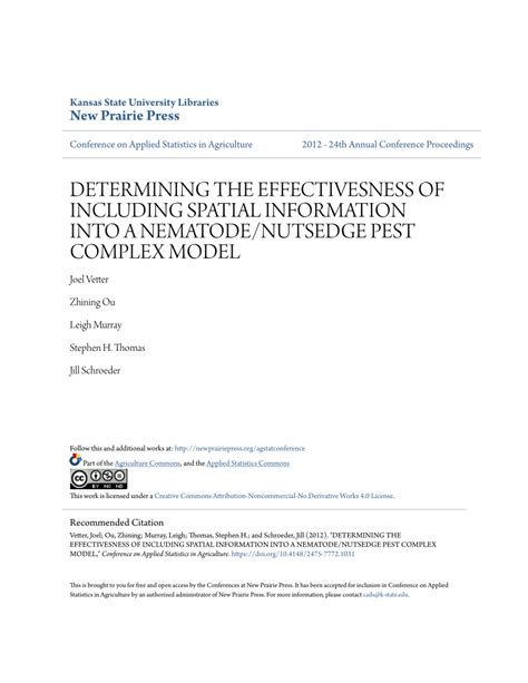 Pdf Determining The Effectivesness Of Including Spatial Information