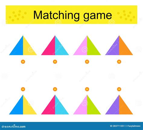 Matching Game Task For The Development Of Attention And Logic Stock