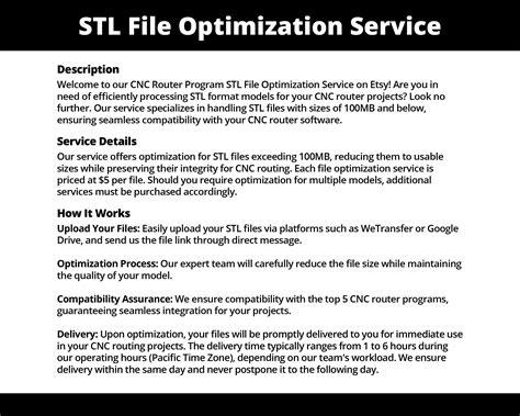 CNC Router Program STL File Optimization Service For CNC Router And Woodworking Model And Plans