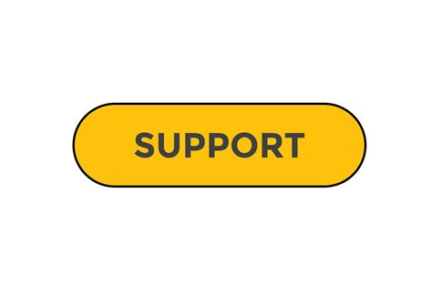 Support Button Web Banner Templates Vector Illustration 17086549