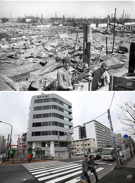 Tokyo Firebombing Before And After