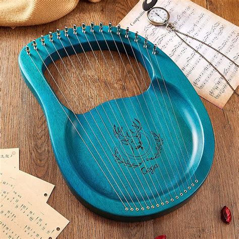 Cega Lyre Harp 16 Strings Harp Mahogany Lyre Harp Vicedeal