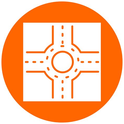 Vector Design Roundabout Vector Icon Style 22193301 Vector Art At Vecteezy