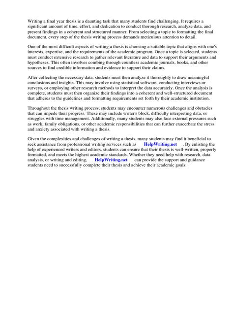 Final Year Thesis Presentation Pdf Methodology Thesis