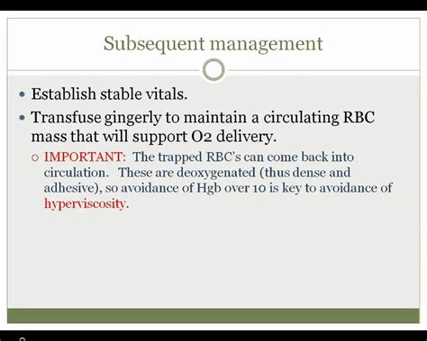 Splenic Sequestrationwmv Youtube