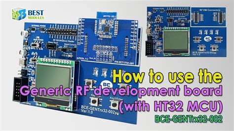 The Generic Rf Development Board With Ht32 Mcu Bce Gentrx32 002 Ble Wireless Module Youtube