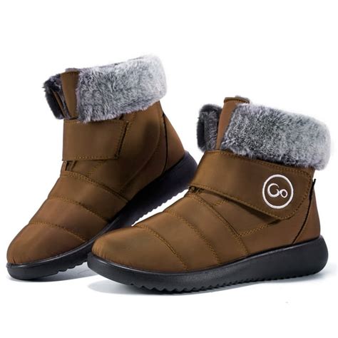 Ecetana Women Snow Boots Winter Shoes Slip On Boots For Women
