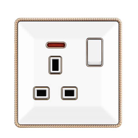 13a British Standard Acrylic Socket Hong Kong And Au Version Switch Light International Multi