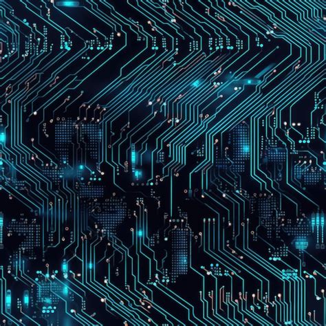 premium ai image pixel pattern circuit board cityscape