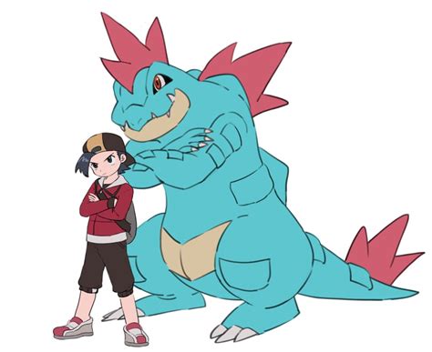 Ethan And Feraligatr Pokemon And 1 More Drawn By Samepaku Danbooru