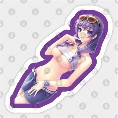 Cute Anime Big Boobs Bikini Girl Boobs Sticker Teepublic