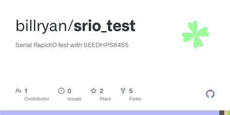GitHub Billryan Srio Test Serial RapidIO Test With SEEDHPS6455