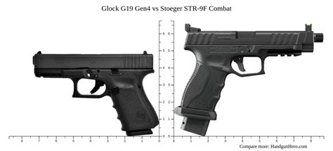 Glock G19 Gen4 Vs Stoeger Str 9f Combat Size Comparison Handgun Hero