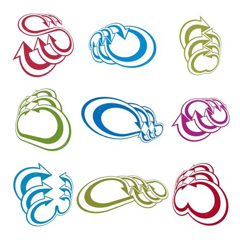 Premium Vector Abstract Arrows Vector Symbol Collection Vector Graphic Design Templates