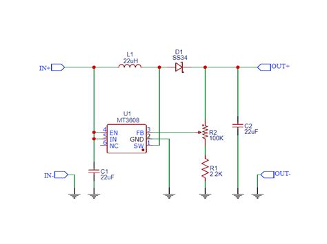 Mt3608 Boost Converter Schematic