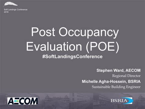 Post Occupancy Evaluation Poe Pdf