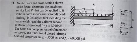 [solved] for the beam and cross section shown in the figure