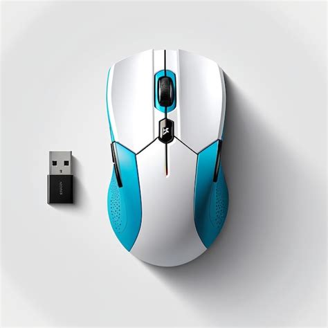 Premium Photo White And Colorful Mouse Wireless