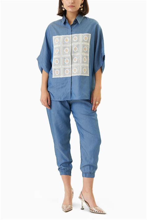 Light Blue Yo Yo Co Ord Set